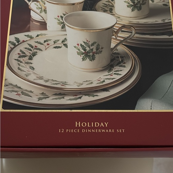 Lenox | Dining | Lenox Holiday Red Dinnerware Set | Poshmark